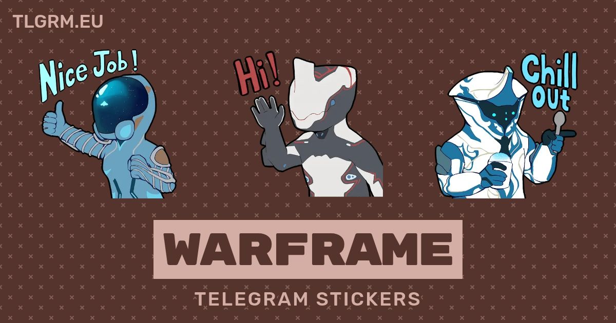 “Warframe” stickers set for Telegram