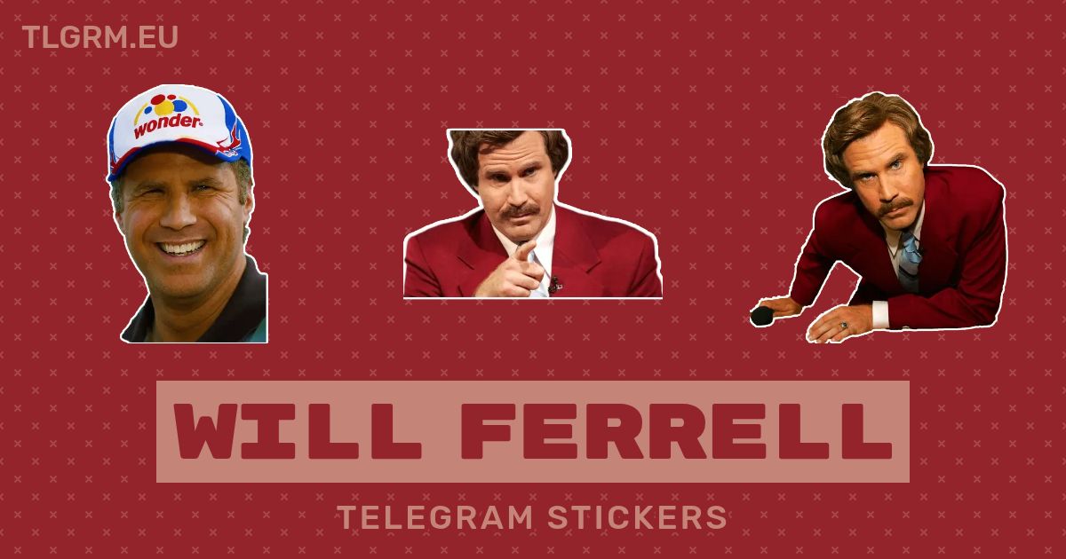 “Will Ferrell” stickers set for Telegram