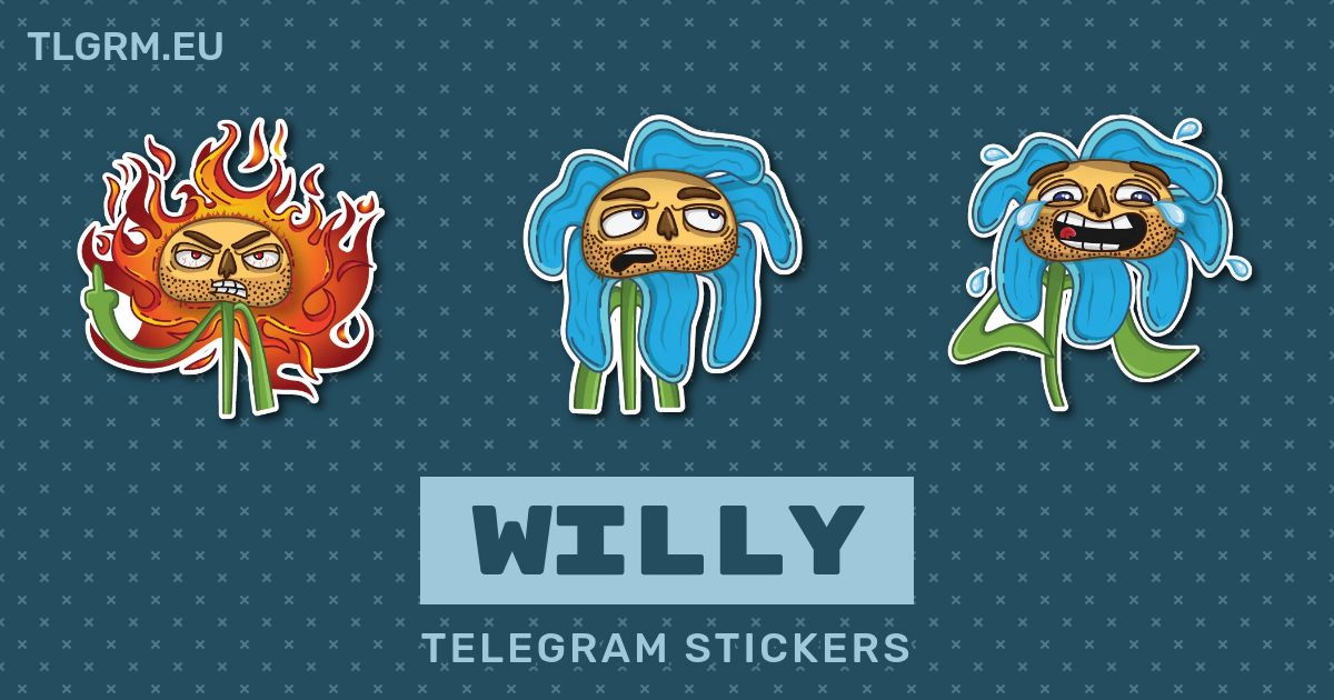 “Willy” stickers set for Telegram