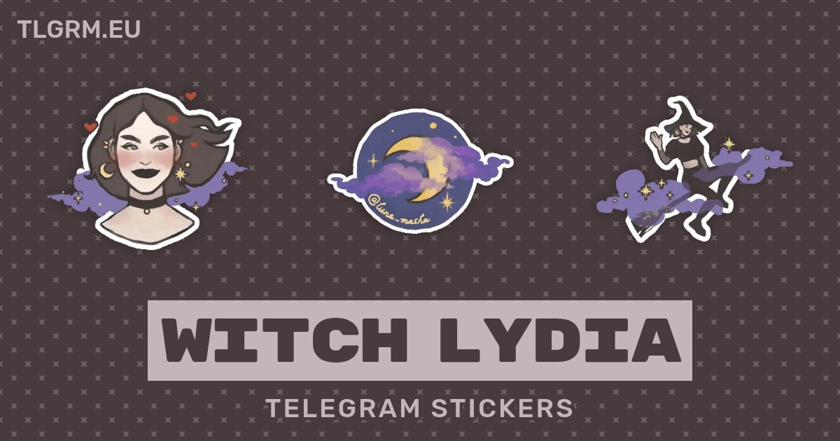 “Witch Lydia” stickers set for Telegram