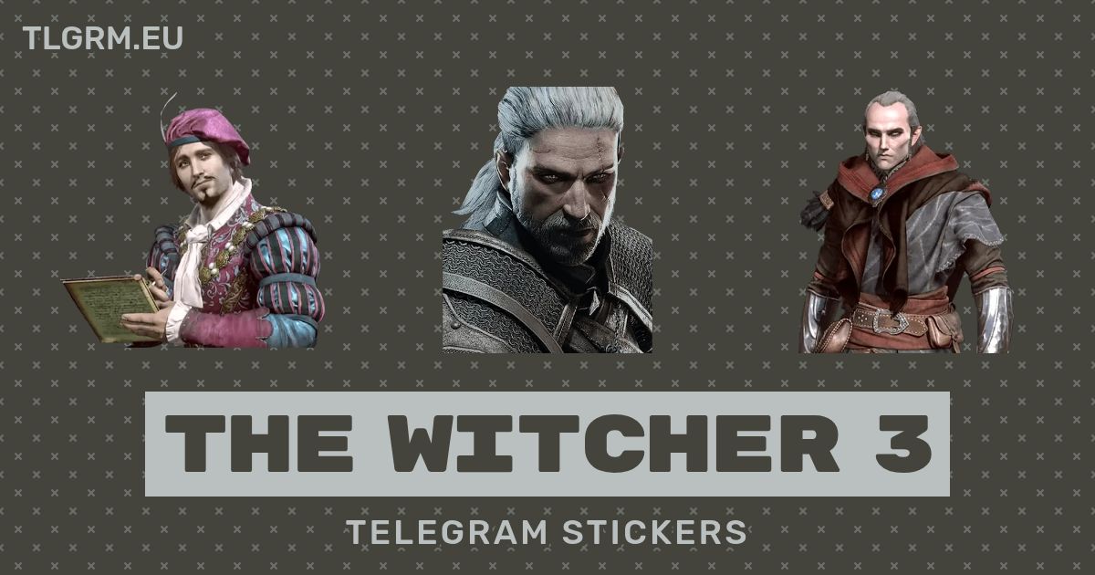 “The Witcher 3” stickers set for Telegram