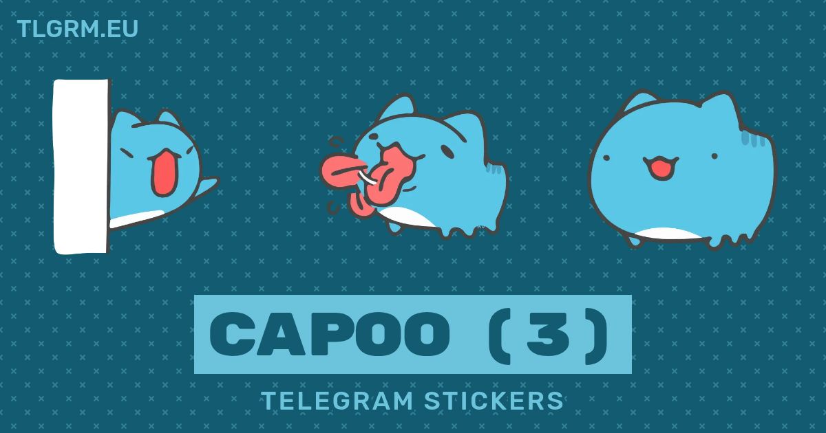 “Capoo (3)” animated sticker set for Telegram