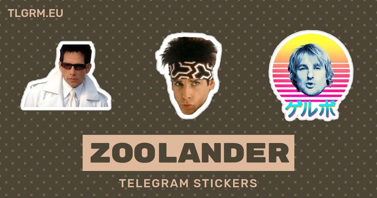 “Zoolander” stickers set for Telegram