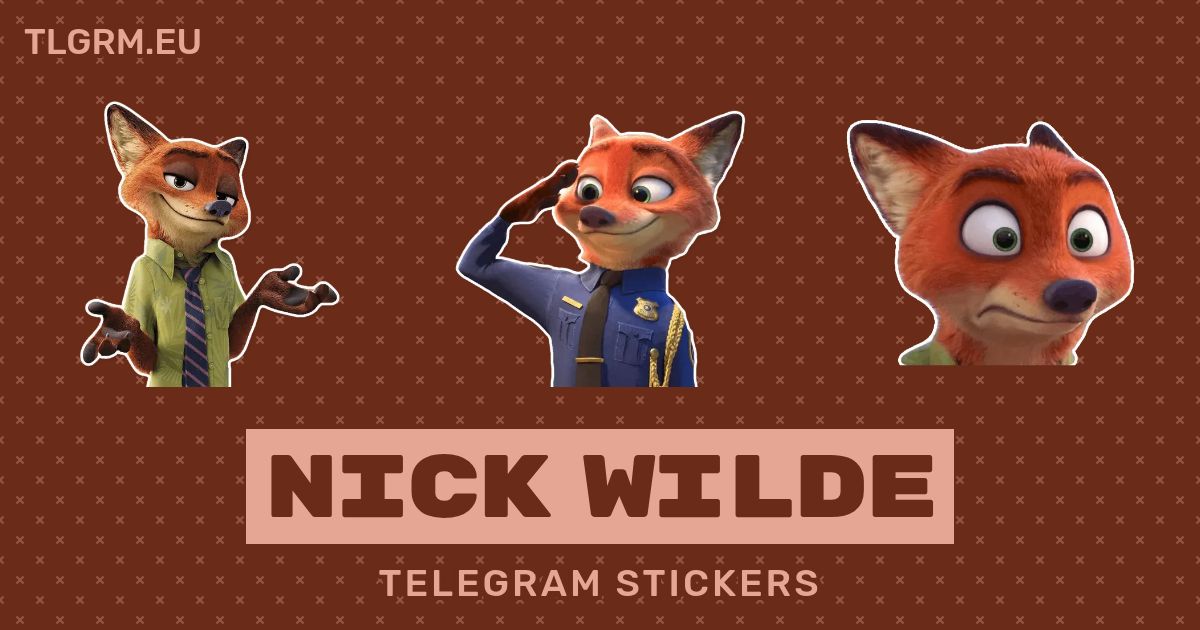 “Nick Wilde” stickers set for Telegram