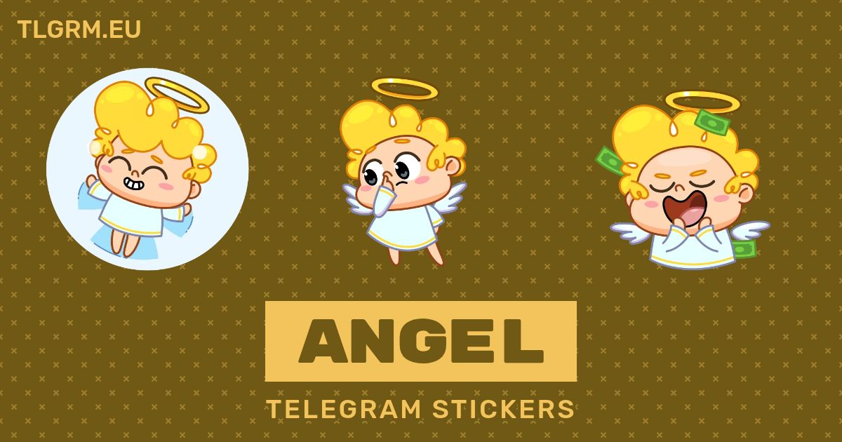 “Angel” animated sticker set for Telegram