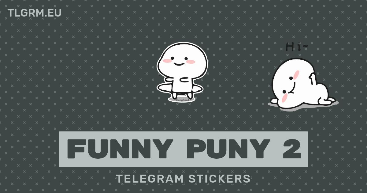 “Funny Puny 2” animated sticker set for Telegram