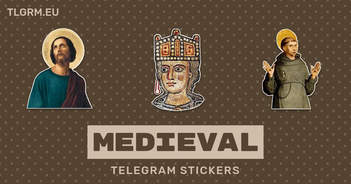 “Medieval” stickers set for Telegram