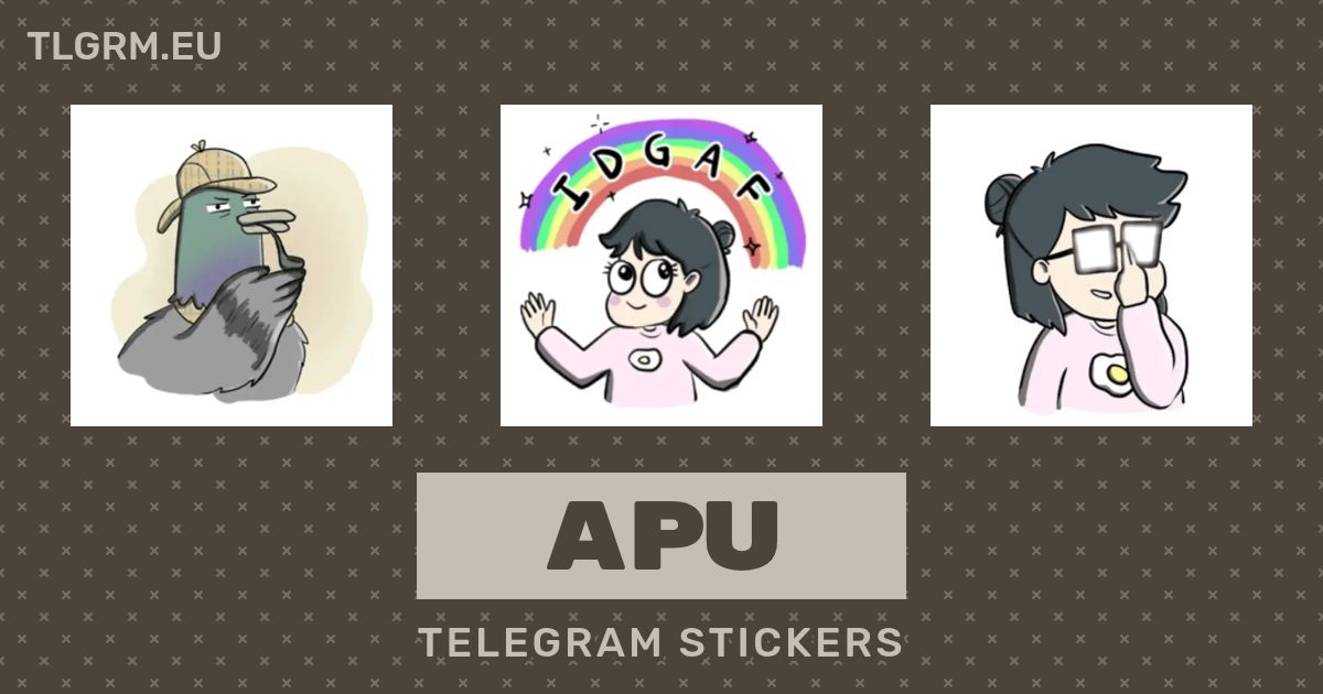 “Apu” stickers set for Telegram