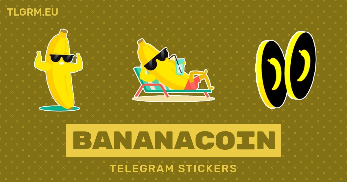 “Bananacoin” stickers set for Telegram