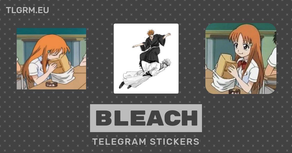 “Bleach” stickers set for Telegram