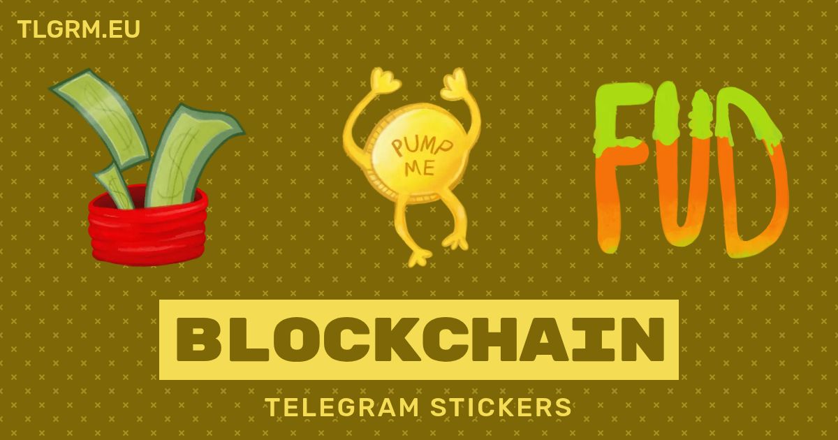 “Blockchain” stickers set for Telegram
