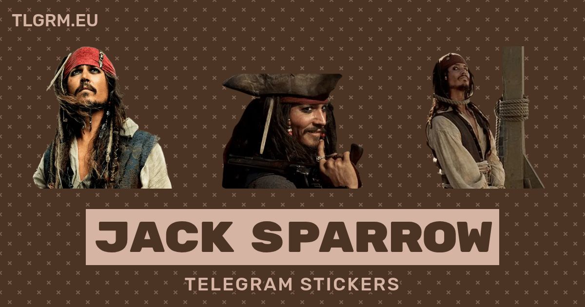 “Jack Sparrow” stickers set for Telegram