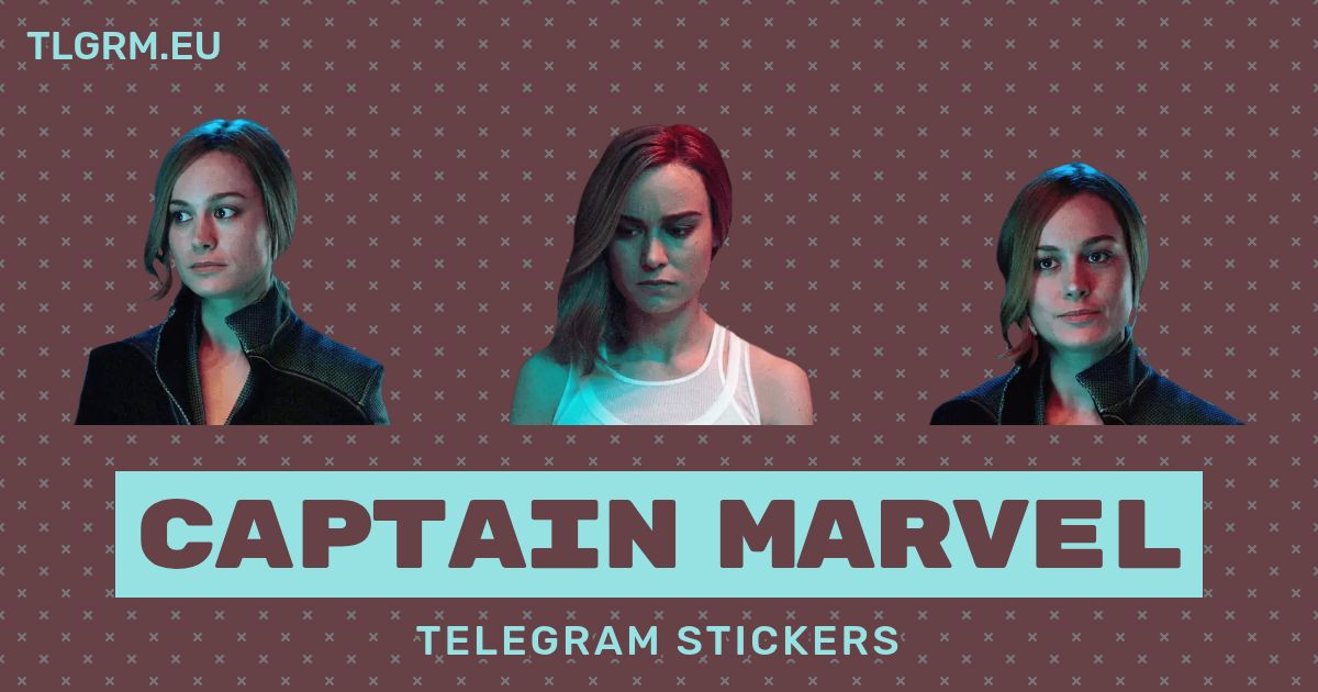 “Captain Marvel” stickers set for Telegram