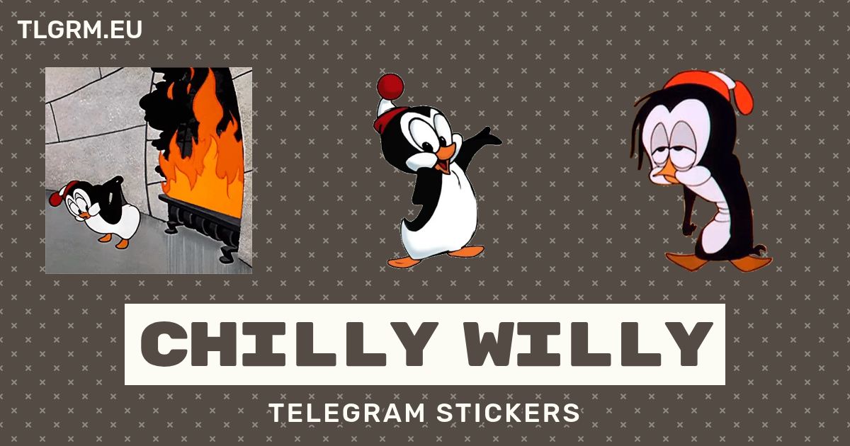 “Chilly Willy” stickers set for Telegram