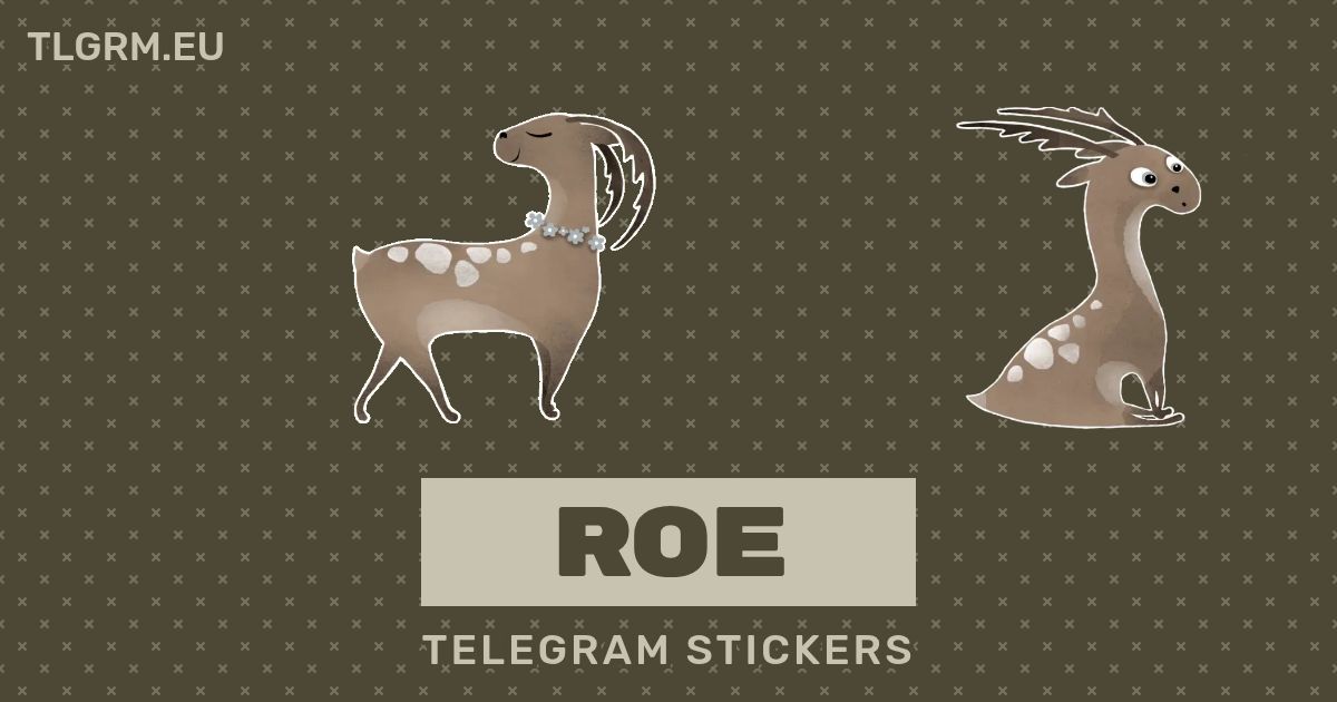 “Roe” stickers set for Telegram