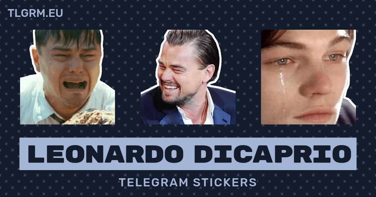 “Leonardo Dicaprio” stickers set for Telegram