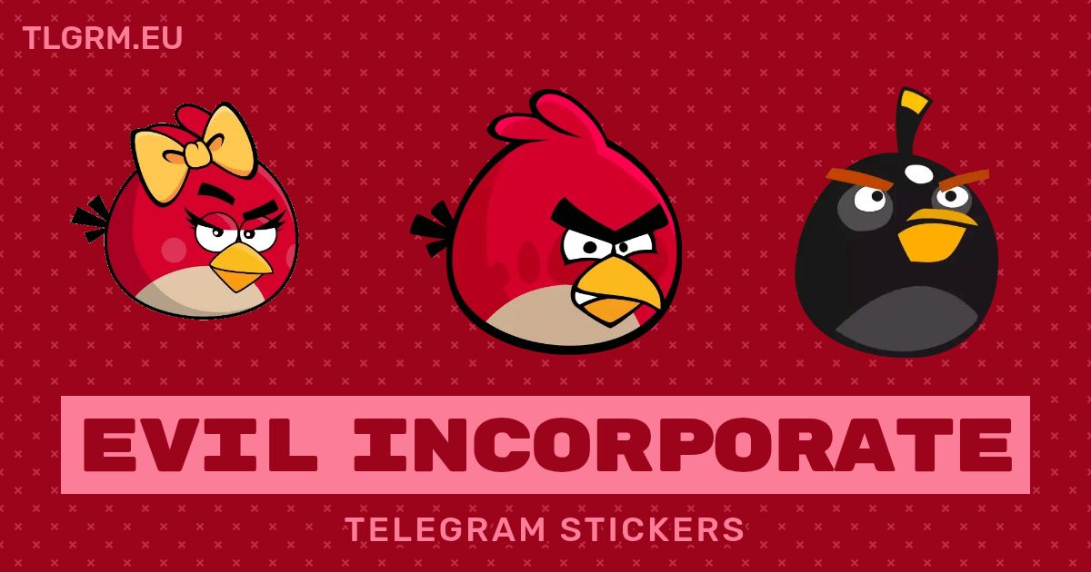“Evil Incorporate” stickers set for Telegram