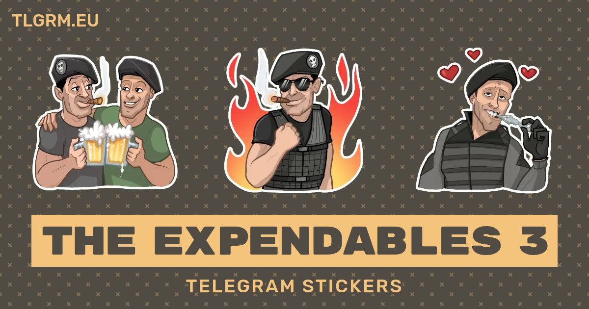 “The Expendables 3” stickers set for Telegram