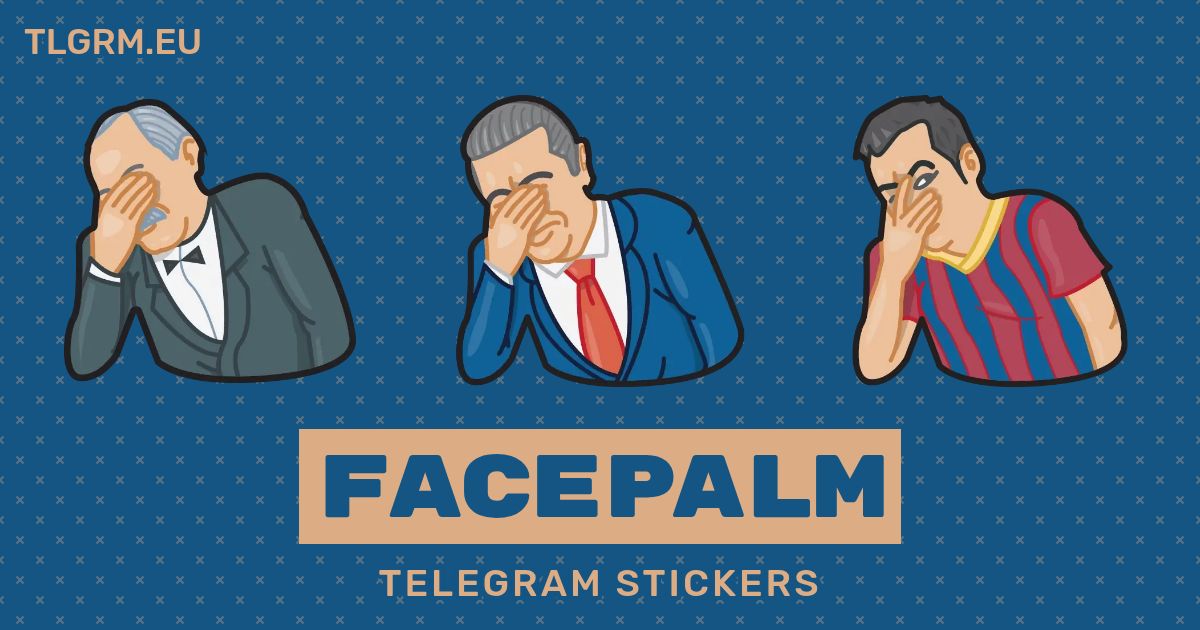 “Facepalm” stickers set for Telegram