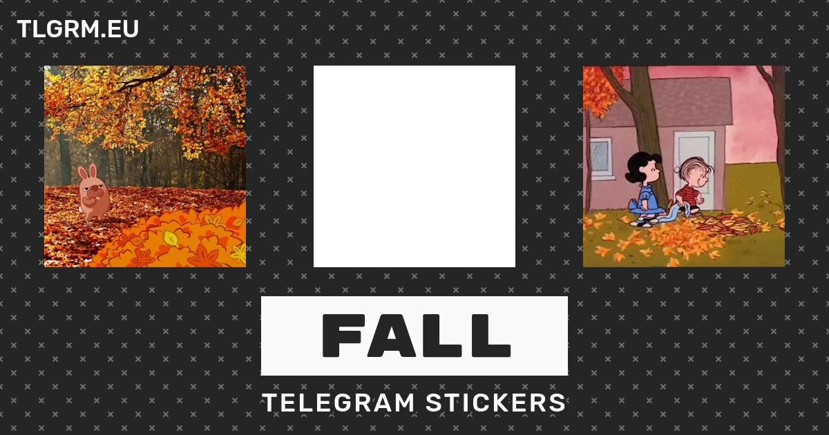 “Fall” animated sticker set for Telegram