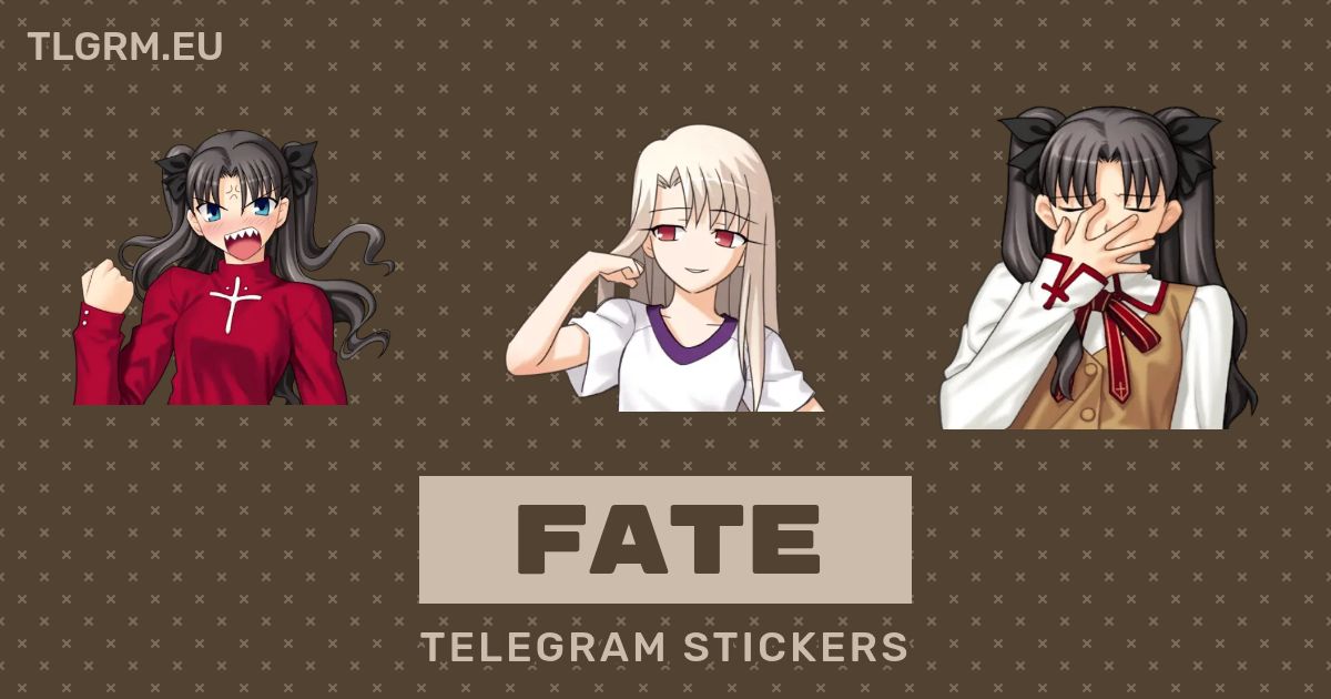“Fate” stickers set for Telegram