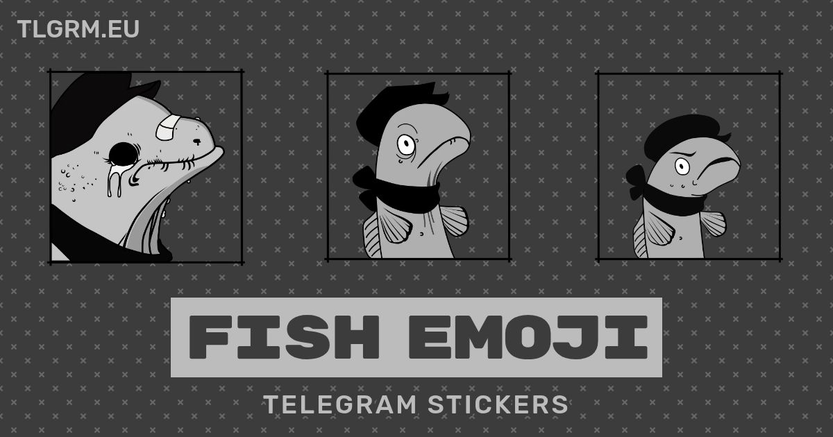 “Fish Emoji” animated sticker set for Telegram