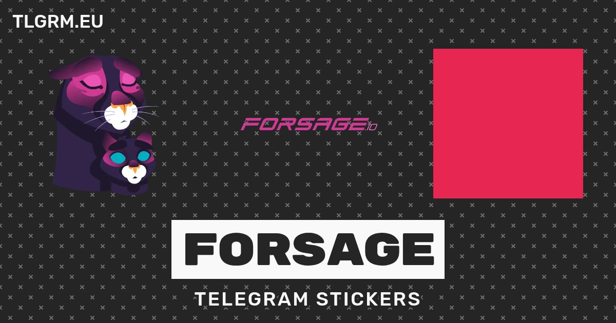 “FORSAGE” animated sticker set for Telegram