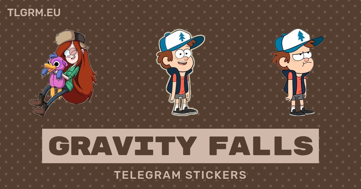 “Gravity Falls” stickers set for Telegram