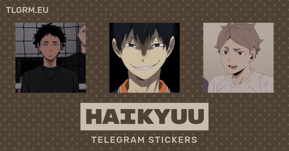 “Haikyuu” stickers set for Telegram