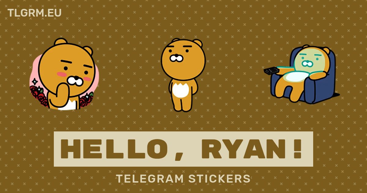 “Hello, Ryan!” stickers set for Telegram
