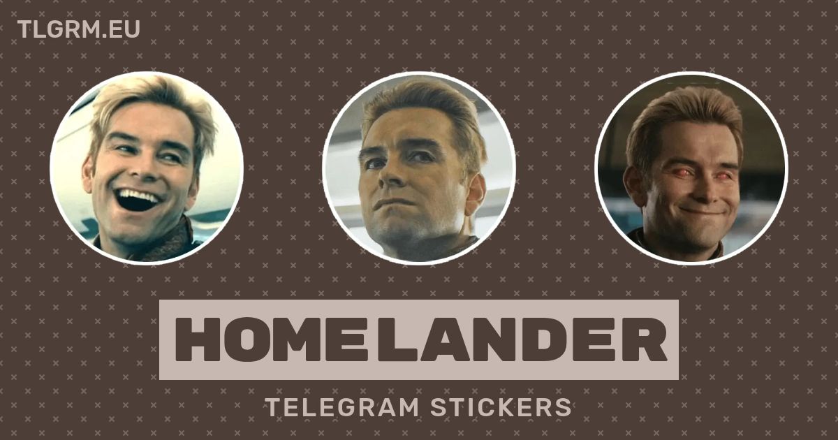 “Homelander” stickers set for Telegram