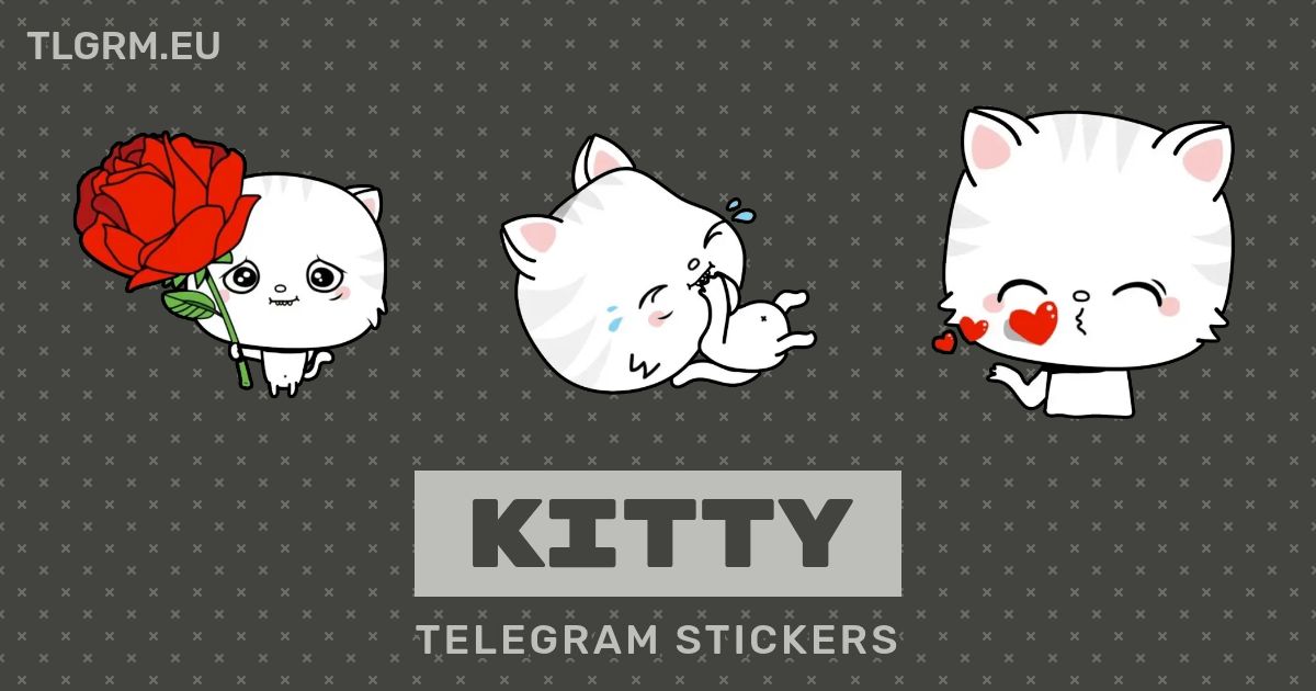 “Kitty” stickers set for Telegram