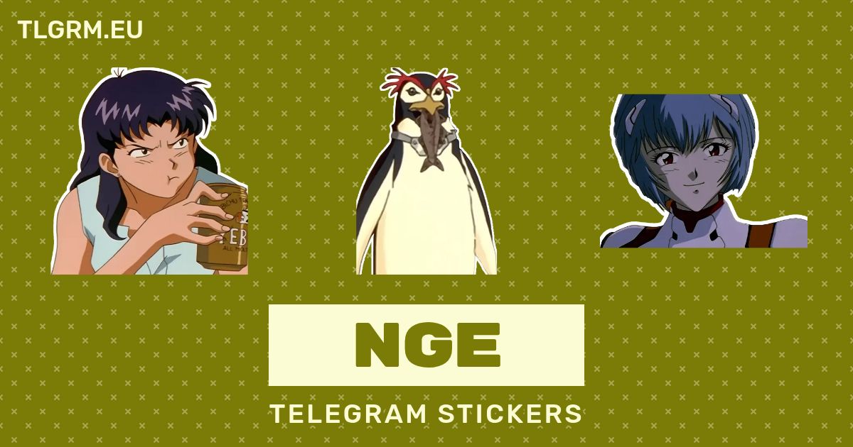 “NGE” stickers set for Telegram