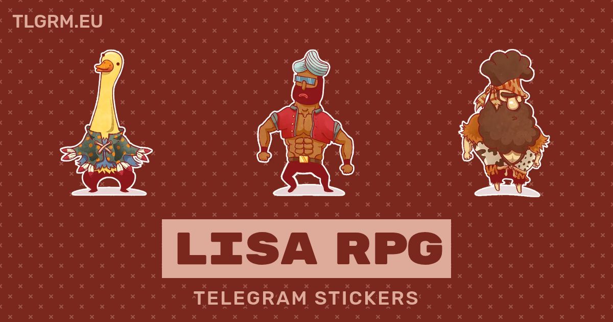 “LISA RPG” stickers set for Telegram