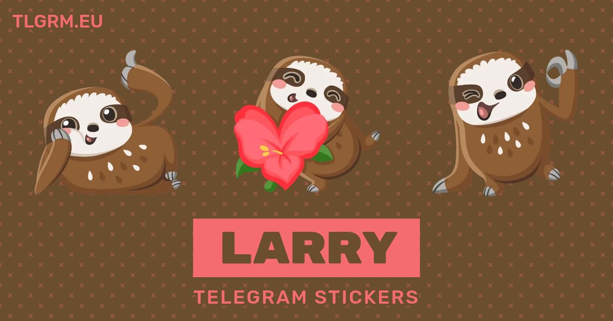 “Larry” stickers set for Telegram