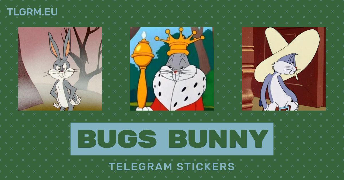 “Bugs Bunny” stickers set for Telegram