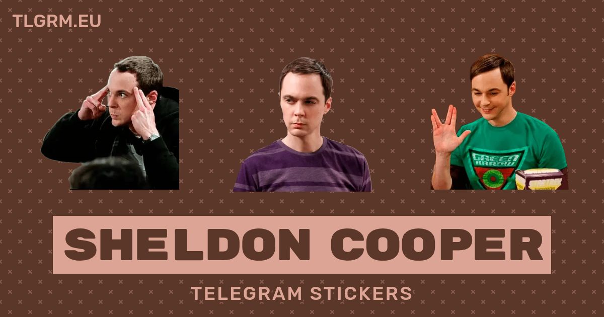 “Sheldon Cooper” stickers set for Telegram