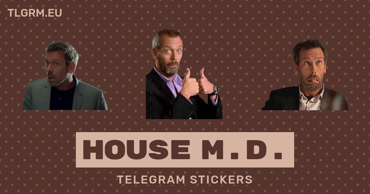 “House M.D.” stickers set for Telegram