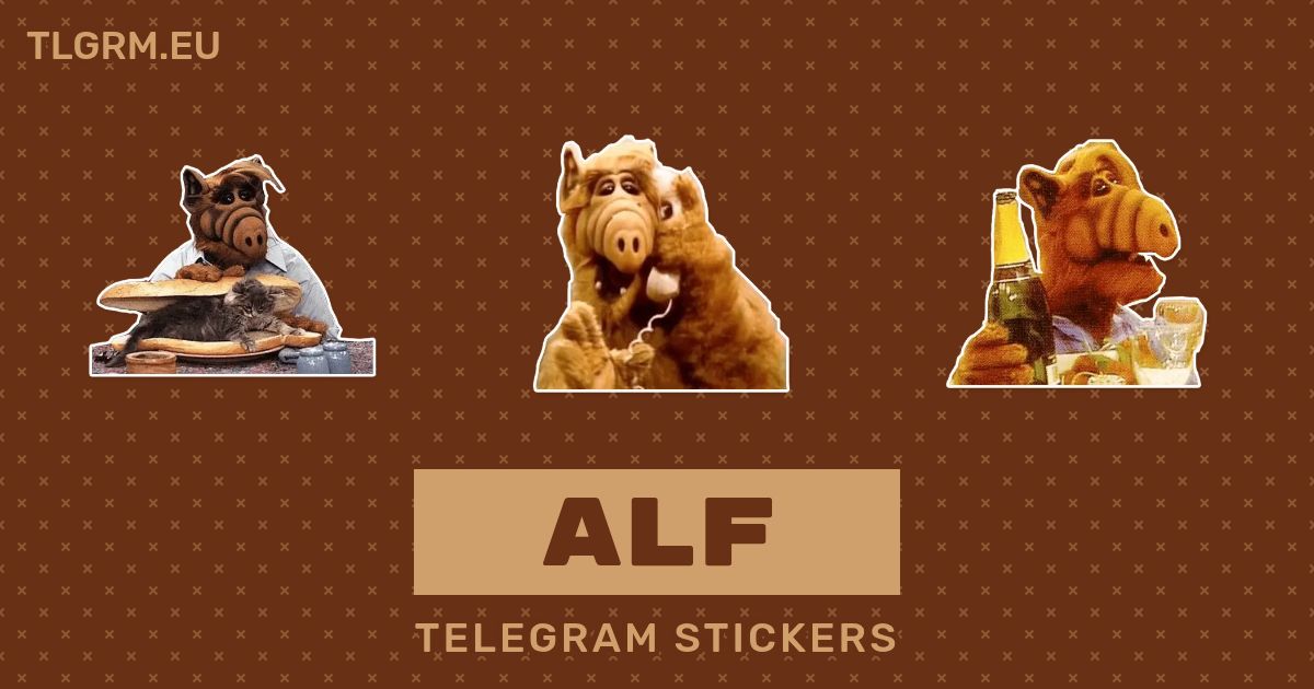 “ALf” stickers set for Telegram