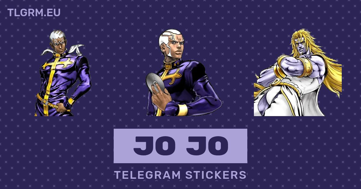 “Jo jo” stickers set for Telegram