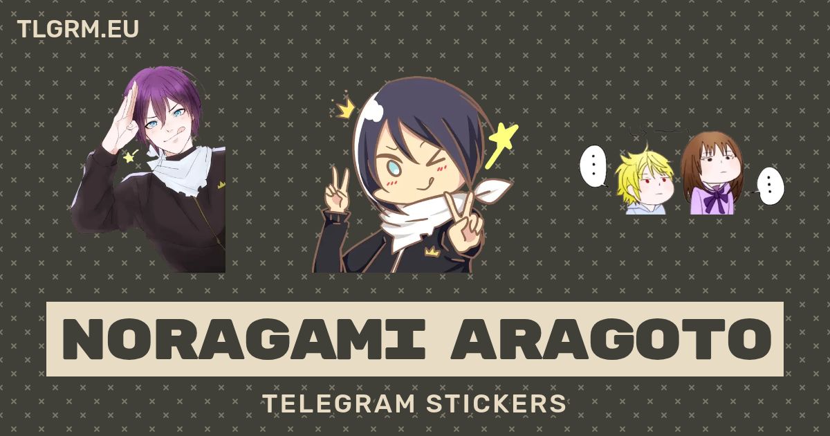 “Noragami Aragoto” stickers set for Telegram
