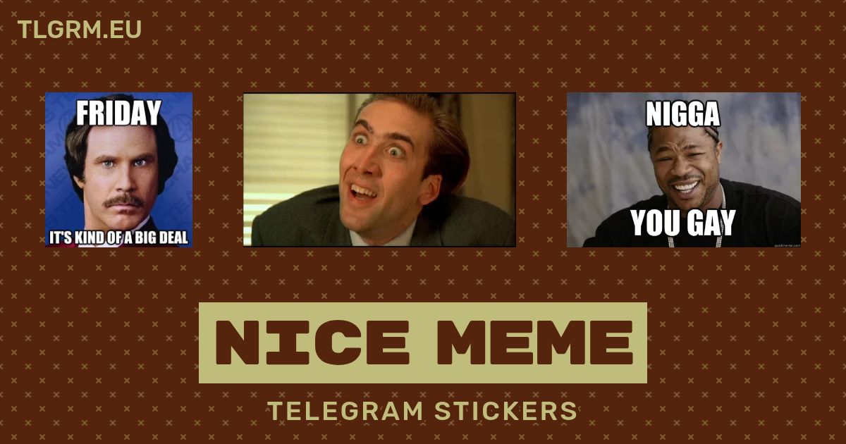 “Nice Meme” stickers set for Telegram
