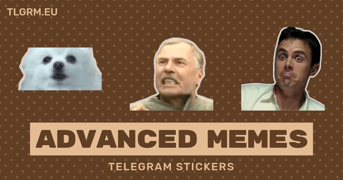 “Advanced Memes” stickers set for Telegram