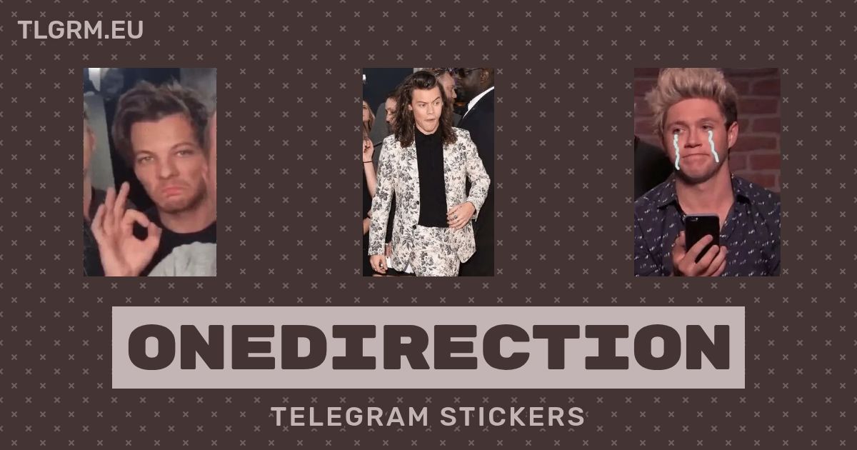 “Onedirection” stickers set for Telegram