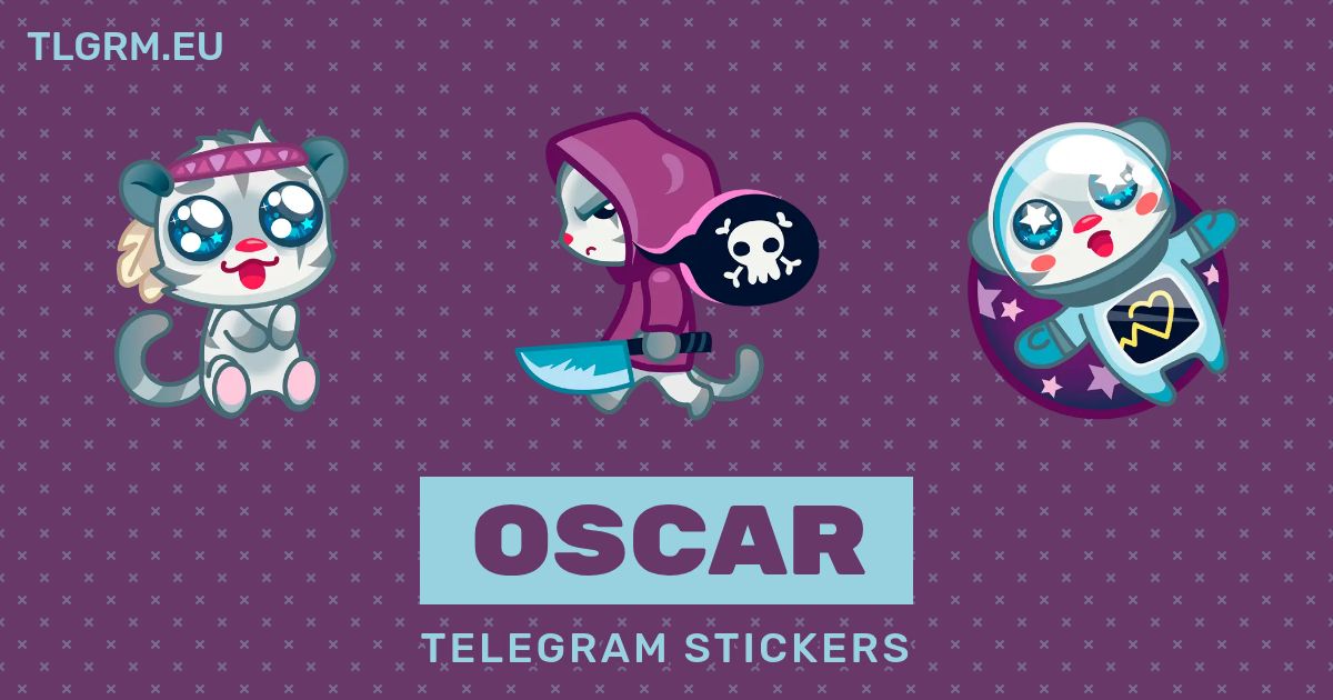 “Oscar” stickers set for Telegram