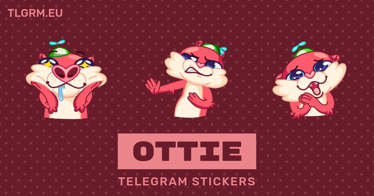 “Ottie” animated sticker set for Telegram