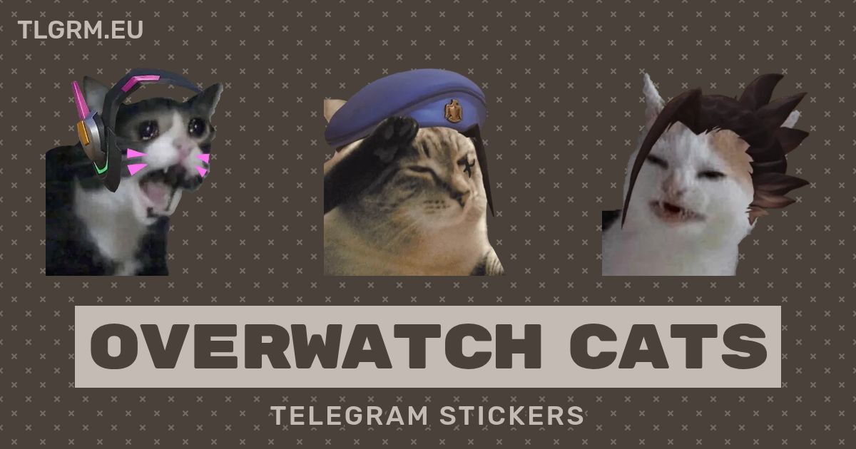 “Overwatch Cats” stickers set for Telegram