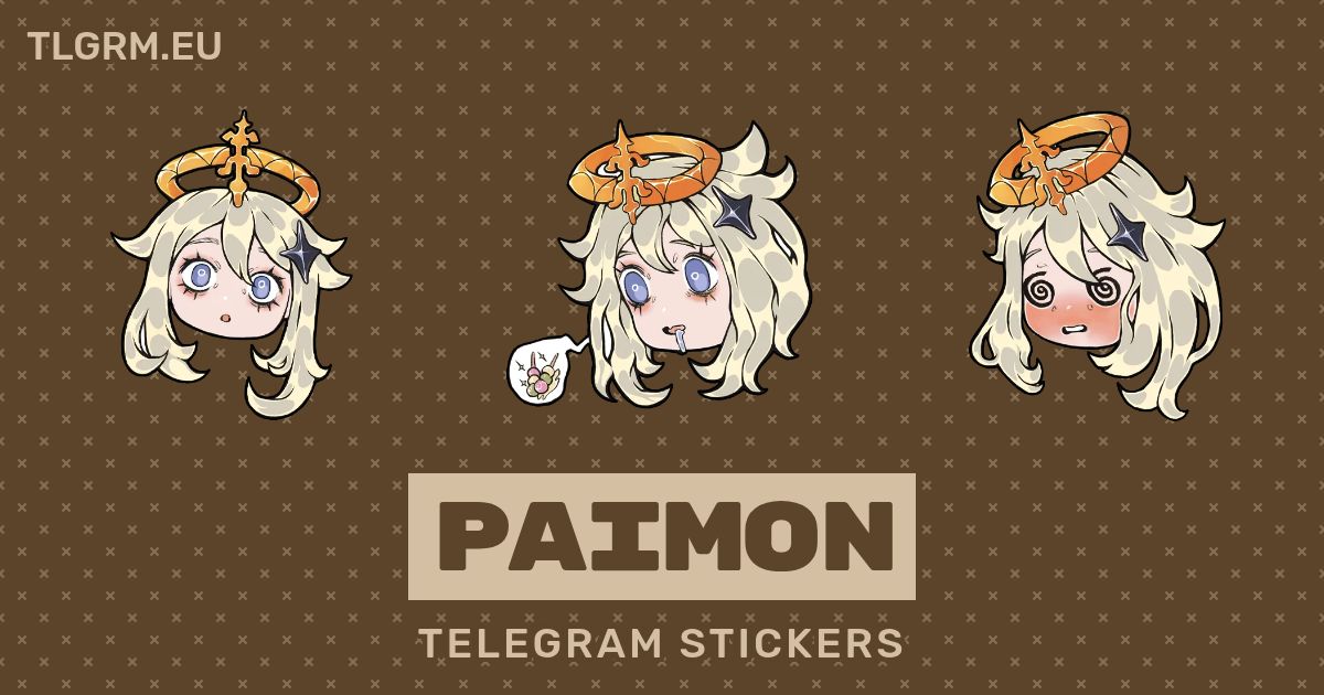 “Paimon” stickers set for Telegram