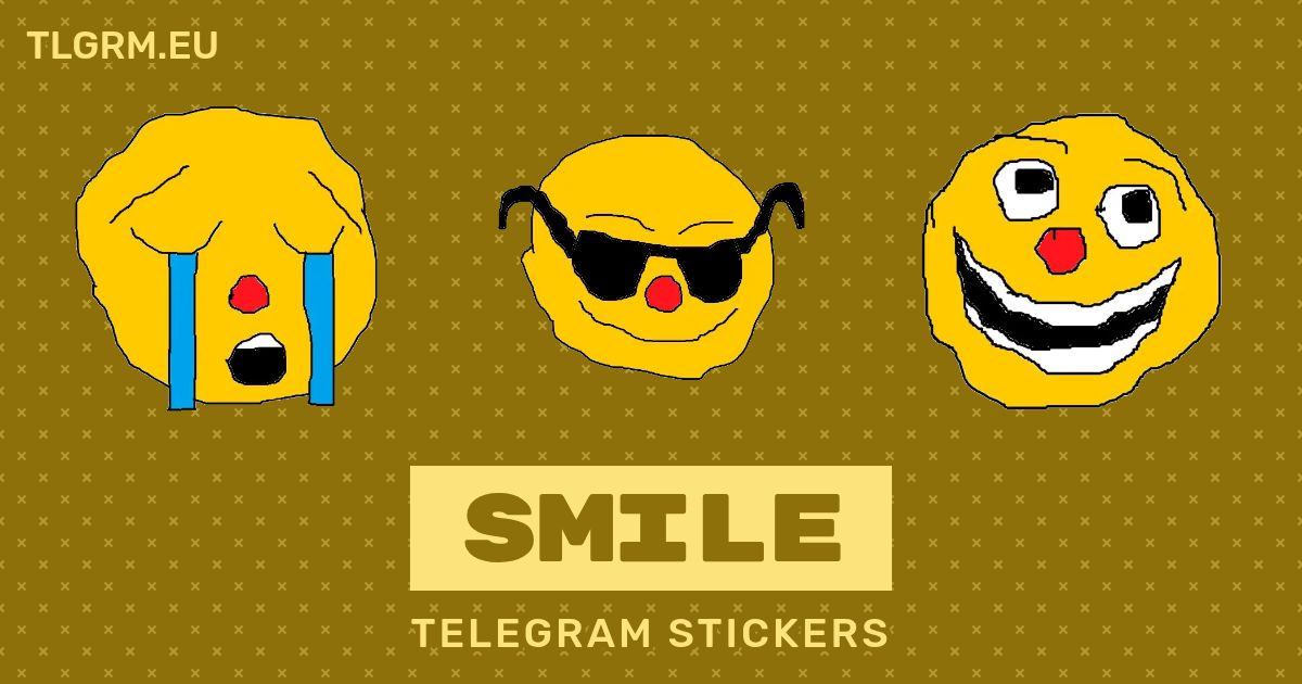 “Smile” stickers set for Telegram