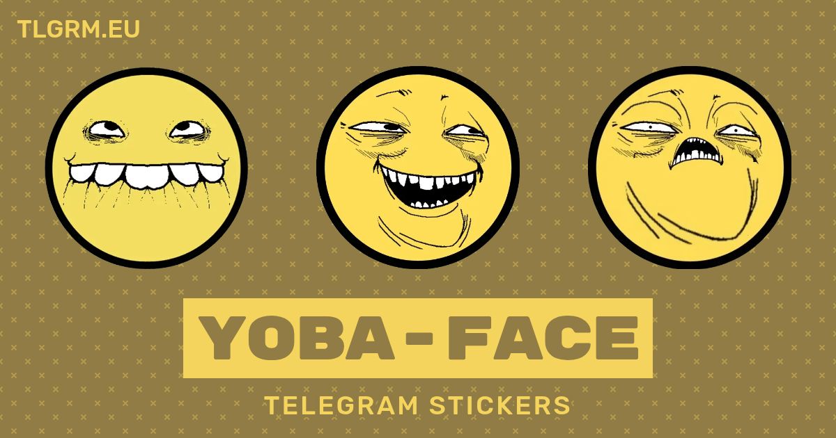 “YOBA-face” stickers set for Telegram